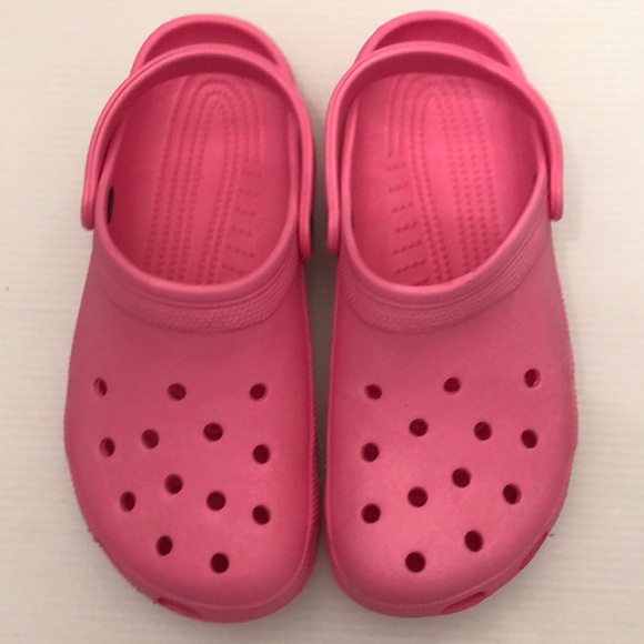 CROCS | Shoes | Crocs Classic Clogs Hot Pink Womens Size 3 Mens Size 11 ...
